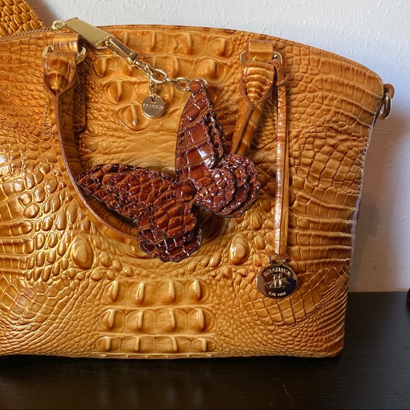 Brahmin | Bags | Brahmin Amber Duxbury Set With Pecan Butterfly | Poshmark